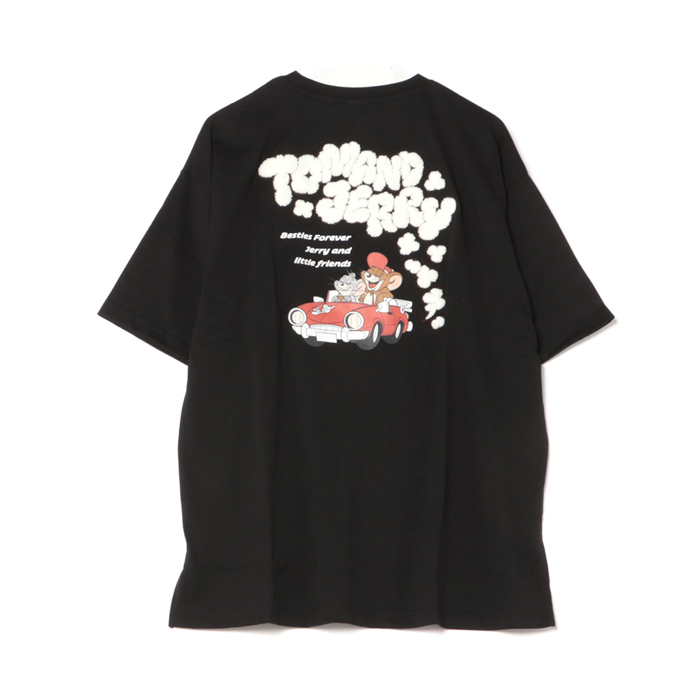 トムとジェリー 半袖BIGTシャツ(レディース) - TOM AND JERRY トムとジェリー 半袖BIGTシャツ(レディース) - TOM AND JERRY