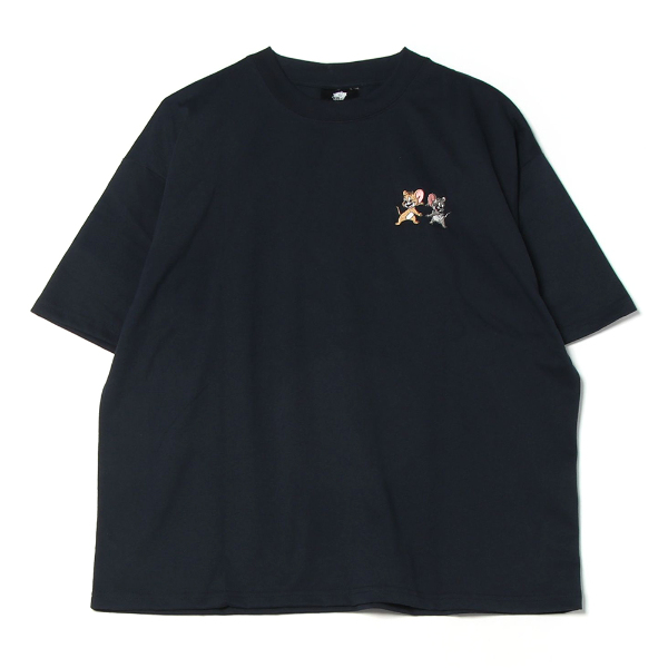 トムとジェリー サガラ刺繍Tシャツ ジェリーとタフィ メンズ - TOM AND JERRY Official Online Store