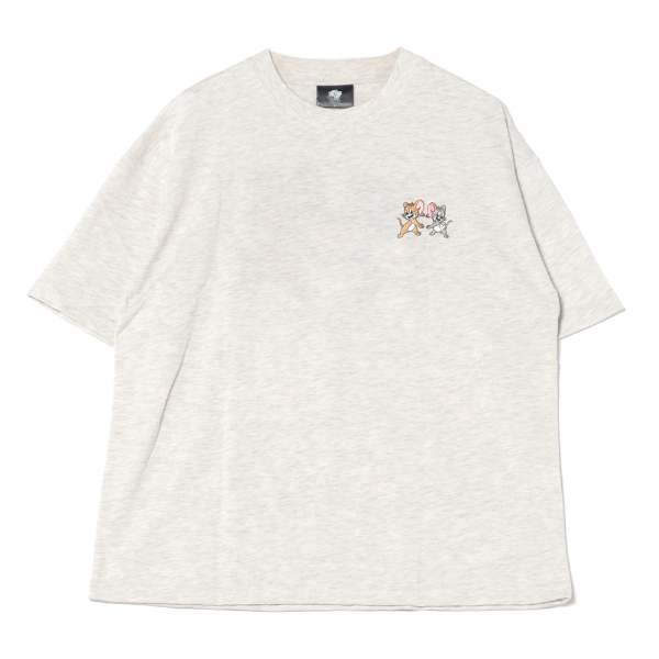 トムとジェリー サガラ刺繍Tシャツ ジェリーとタフィ メンズ - TOM AND JERRY Official Online Store